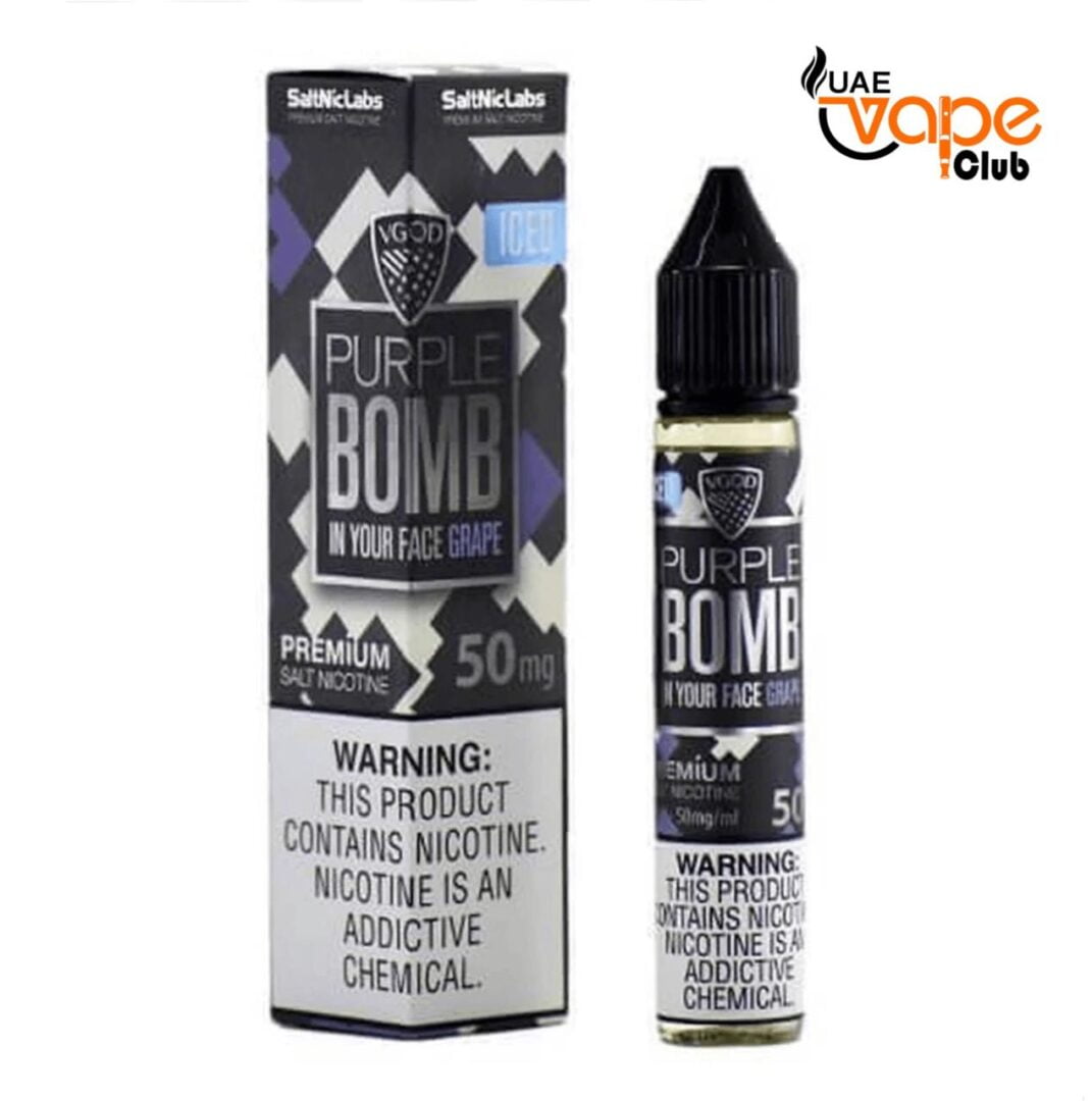 VGOD BY SALTNIC PURPLE BOMB GRAPE 30ML | Vape Shop In Uae